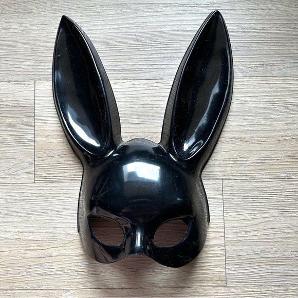 Accessories | Nwot Black Bunny Rabbit Masquerade Mask Halloween Costume ...